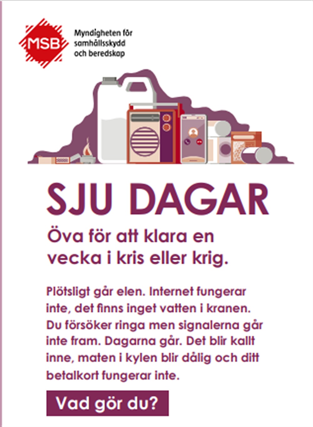 Vecka 39 - Den årliga BEREDSKAPSVECKAN / LedR KF